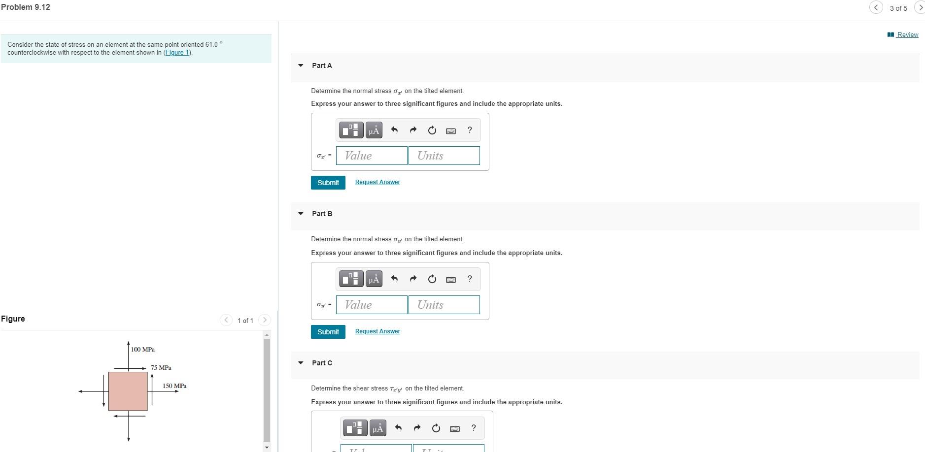 Solved Problem 9.12 A Review Consider the state | Chegg.com