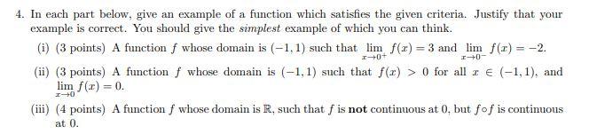 Solved 1+0+ 1-0 4. In each part below, give an example of a | Chegg.com