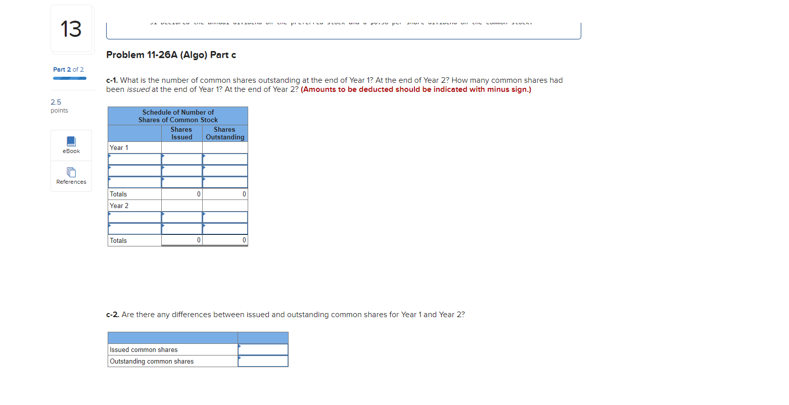 Solved Required information Problem 11-26A (Algo) Recording | Chegg.com