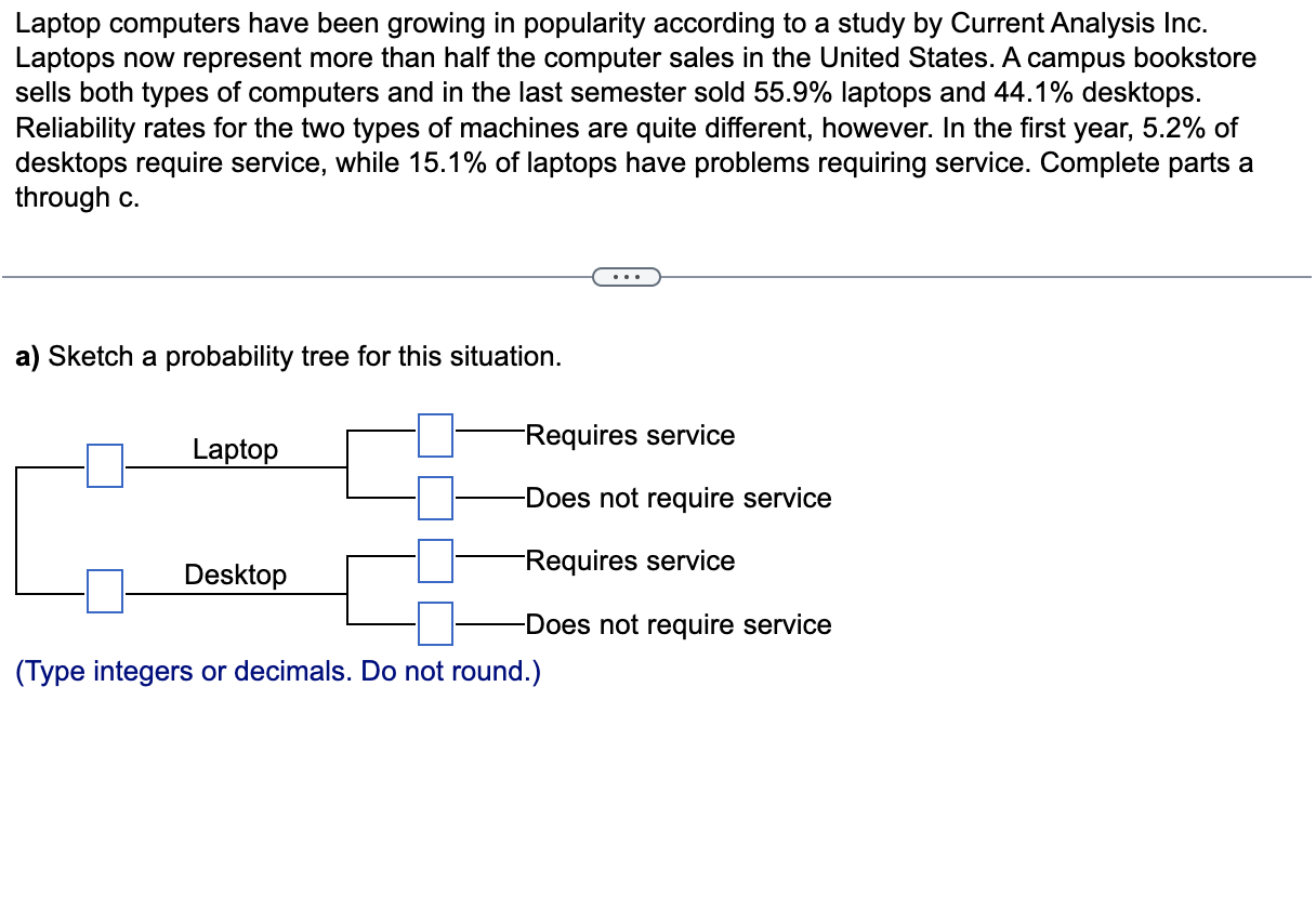 Solved Laptop computers have been growing in popularity | Chegg.com
