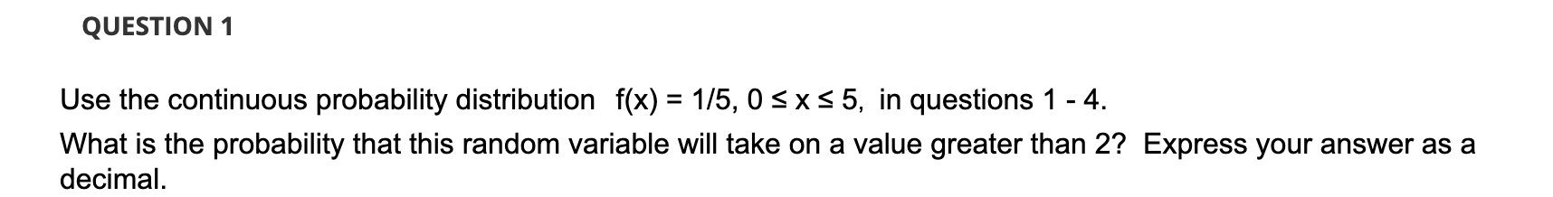 Solved Use the continuous probability distribution | Chegg.com