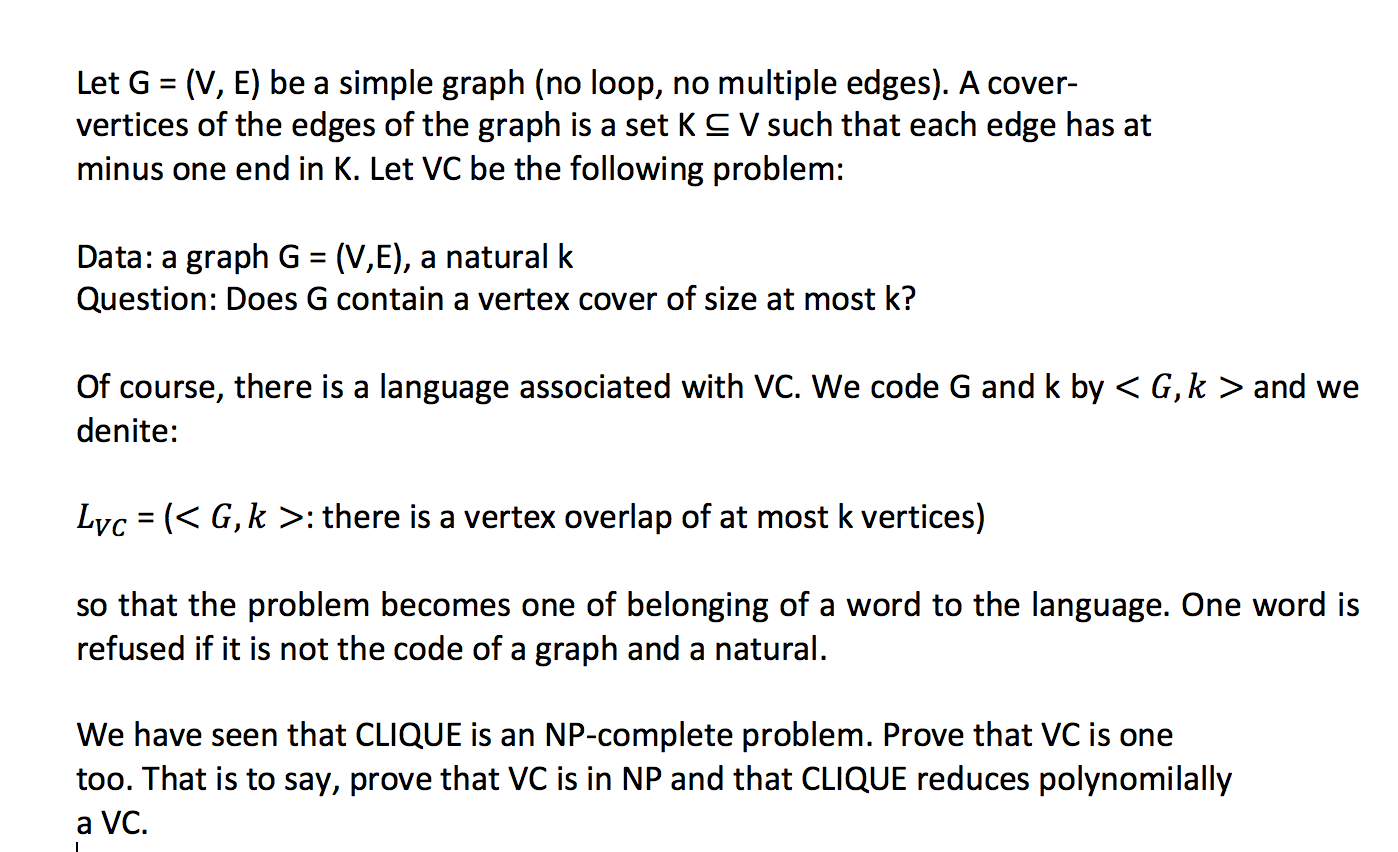 Solved Let G = (V, E) be a simple graph (no loop, no | Chegg.com