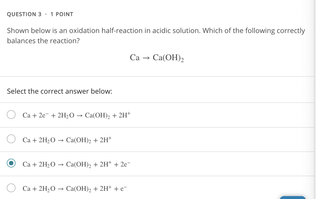 Solved QUESTION 2 · 1 POINT Shown below is a reduction | Chegg.com