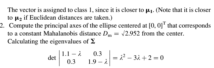 Example 4.7 In a two-class, two-feature | Chegg.com