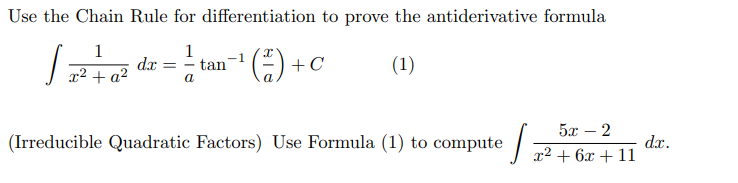 Solved Use the Chain Rule for differentiation to prove the | Chegg.com