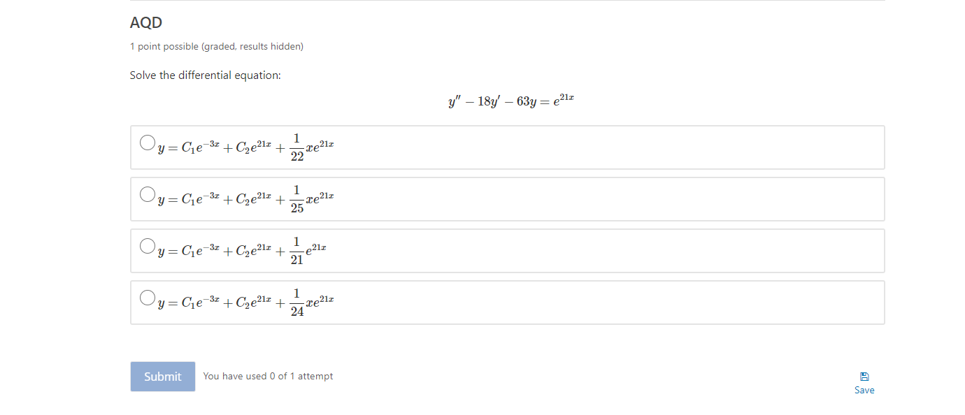 Solved AQD 1 point possible (graded, results hidden) Solve | Chegg.com