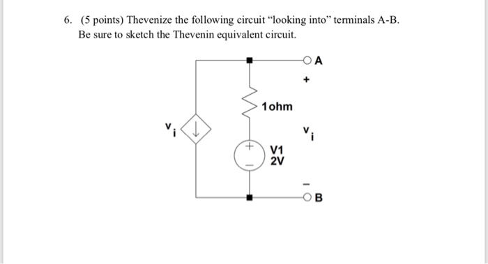 Solved 6. (5 points) Thevenize the following circuit | Chegg.com Solved 6. (5 points) Thevenize the following circuit | Chegg.com
