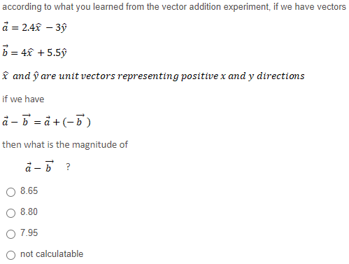 Solved according to what you learned from the vector | Chegg.com