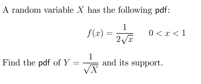Solved A random variable X has the following pdf: f(x) 2 รี | Chegg.com
