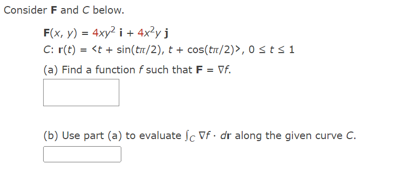 Solved Consider F and C below. | Chegg.com