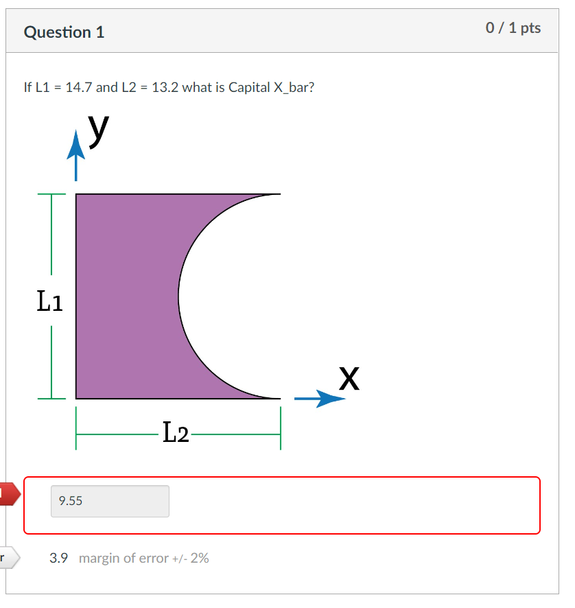 Solved If L1=14.7 and L2=13.2 what is Capital X−bar? 3.9 | Chegg.com
