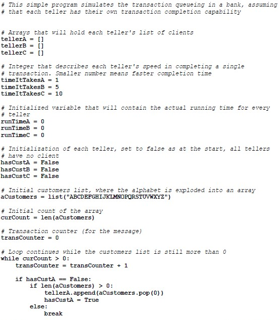 Modify the code so that it takes into consideration | Chegg.com