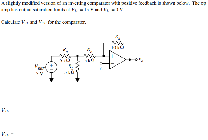 Solved A slightly modified version of an inverting | Chegg.com