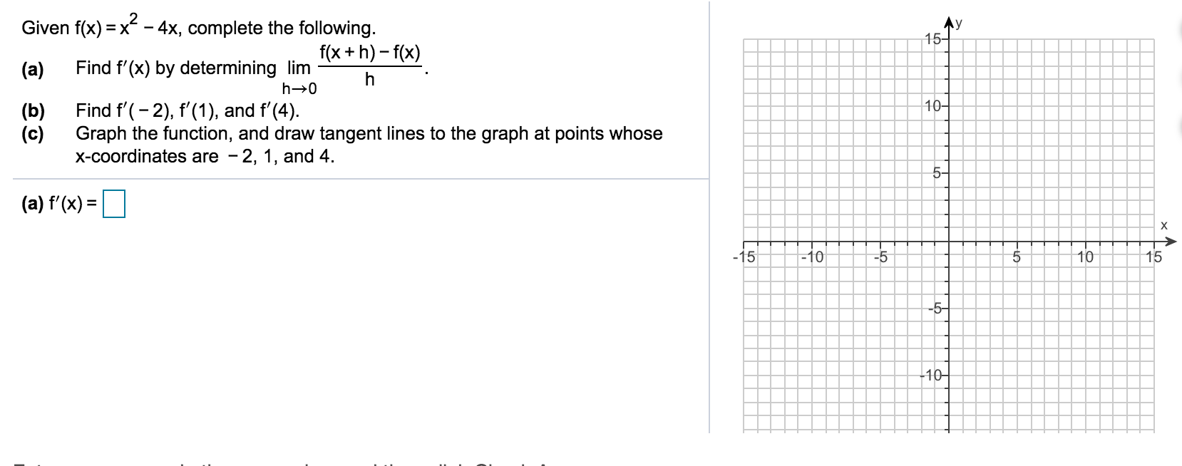 Solved Given f(x) = x² - 4x, complete the following. f(x + | Chegg.com