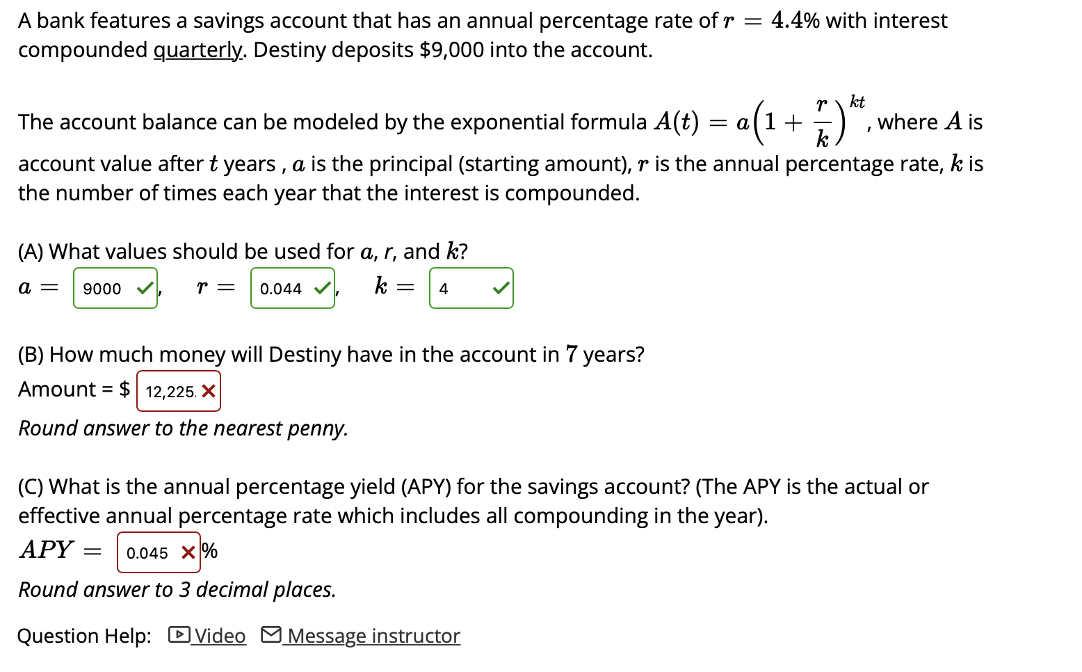 Solved A bank features a savings account that has an annual | Chegg.com
