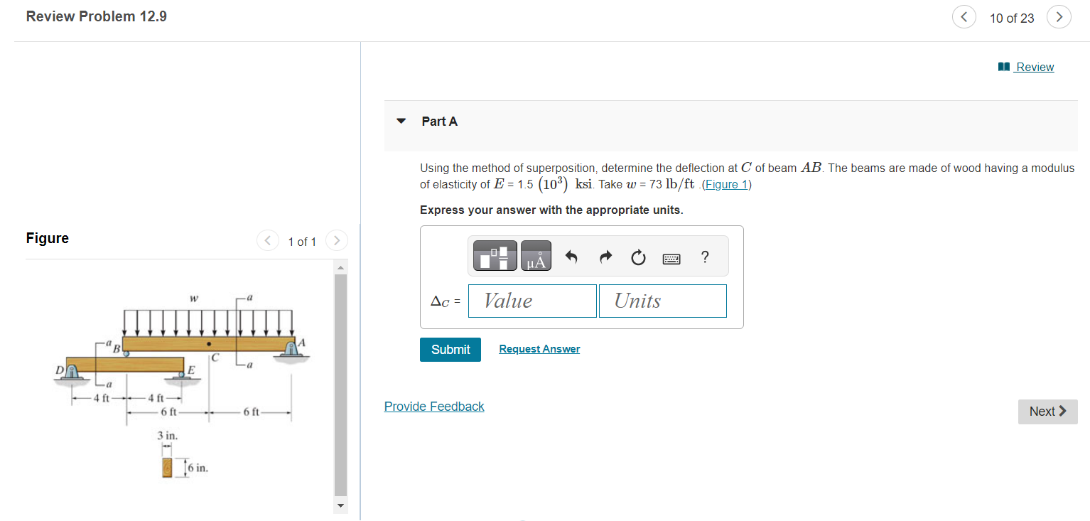 Solved Using the method of superposition, determine the | Chegg.com