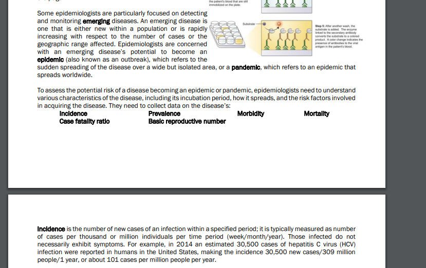 Solved PART 2: Supplemental Reading Review Epidemiologists | Chegg.com