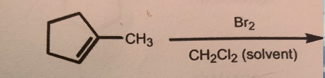 Solved CH2Cl2 (solvent) Br2 | Chegg.com