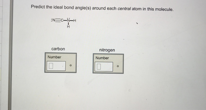 Solved Predict the ideal bond angle(s) around each central | Chegg.com