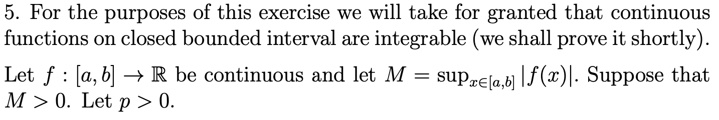 Solved 5. For the purposes of this exercise we will take for | Chegg.com