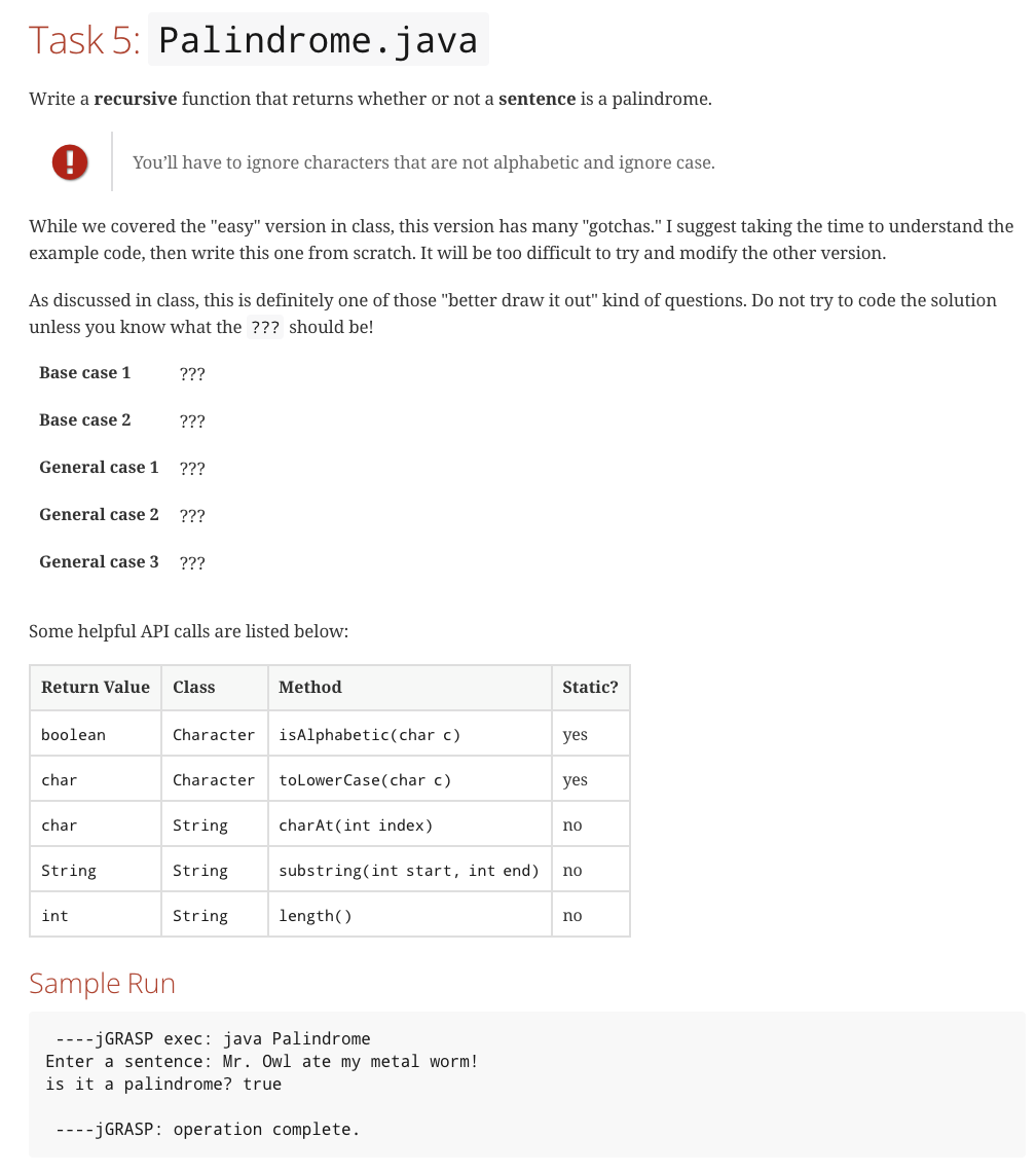 Solved Task 2: Character Repeat.java Write a recursive | Chegg.com