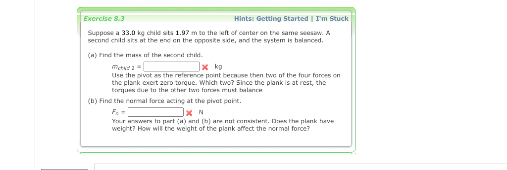 Solved Exercise 8.3 Hints: Getting Started | I'm Stuck | Chegg.com
