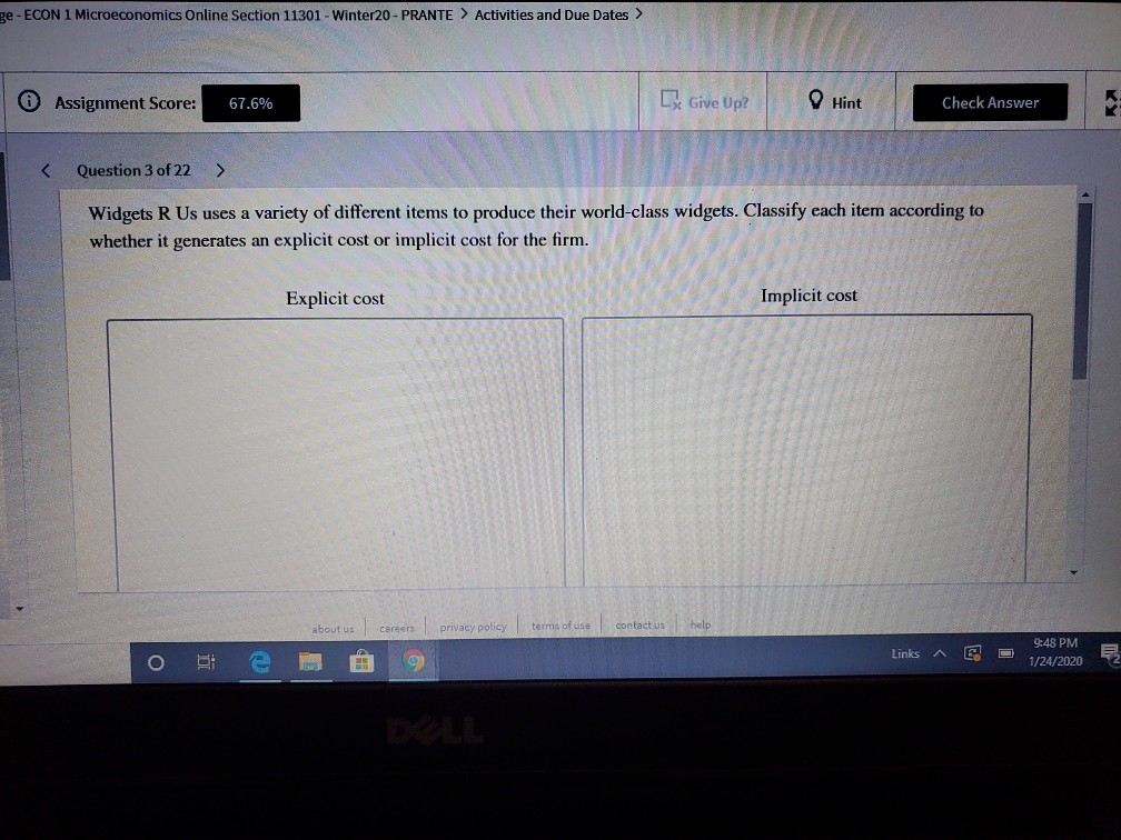 Solved ge - ECON 1 Microeconomics Online Section 11301 - | Chegg.com