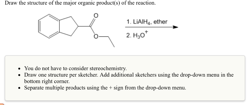 Solved Draw the structure of the major organic product(s) of | Chegg.com