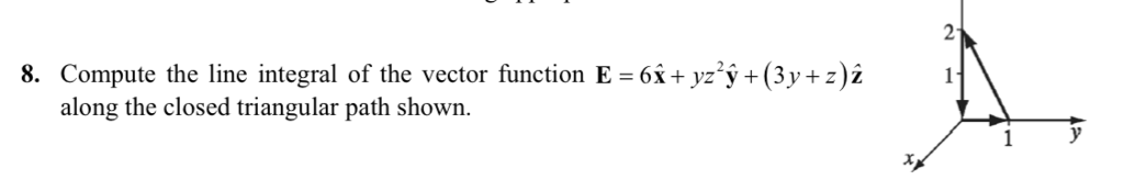Solved Compute the line integral of the vector function | Chegg.com