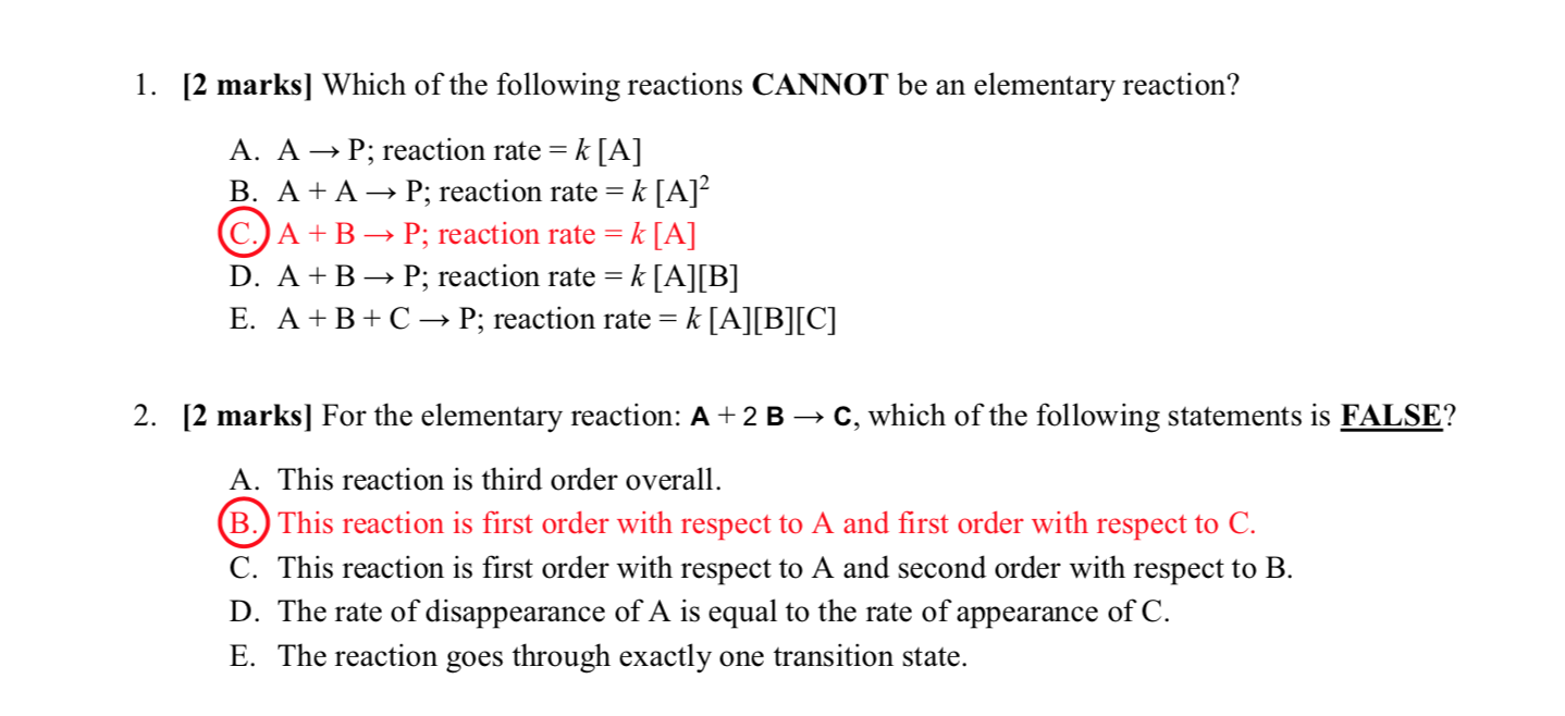 Solved Can I get an explanation as to why for these two? | Chegg.com