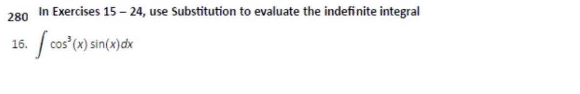 Solved 280 In Exercises 15−24, use Substitution to evaluate | Chegg.com