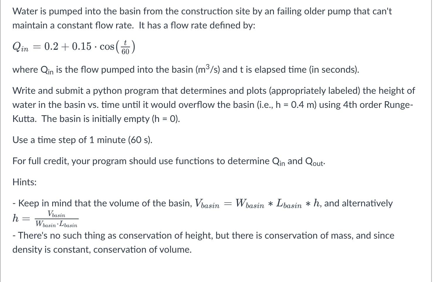 Solved You are tasked with predicting the level of water in | Chegg.com