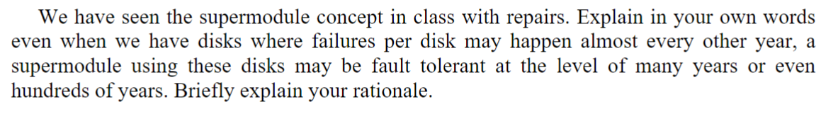 Solved We have seen the supermodule concept in class with | Chegg.com