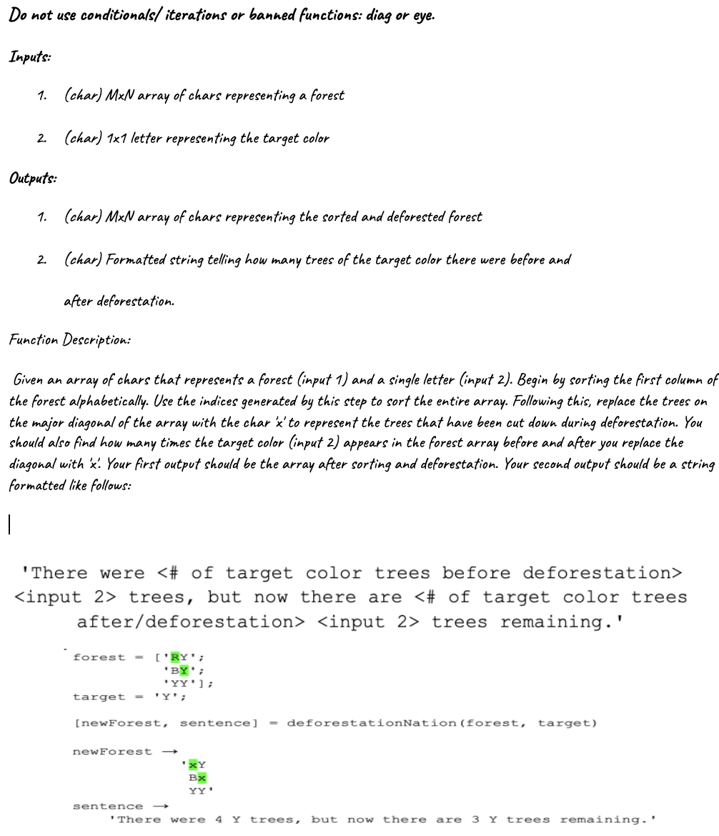 Do not use conditionals/ iterations or banned | Chegg.com