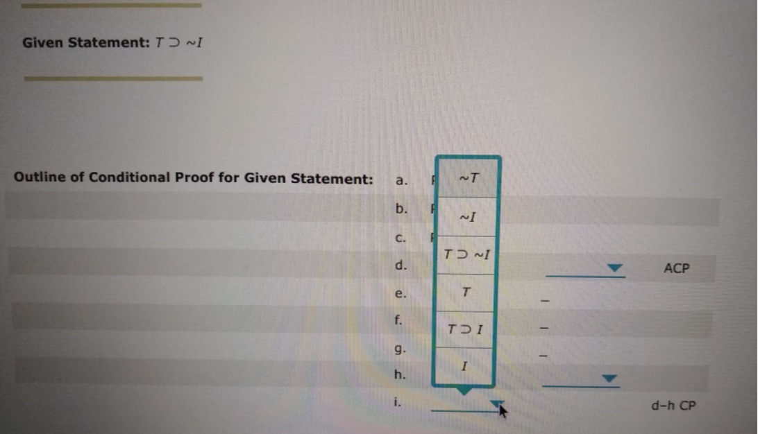 Solved 1 The Conditional Proof Method (CP) The conditional | Chegg.com