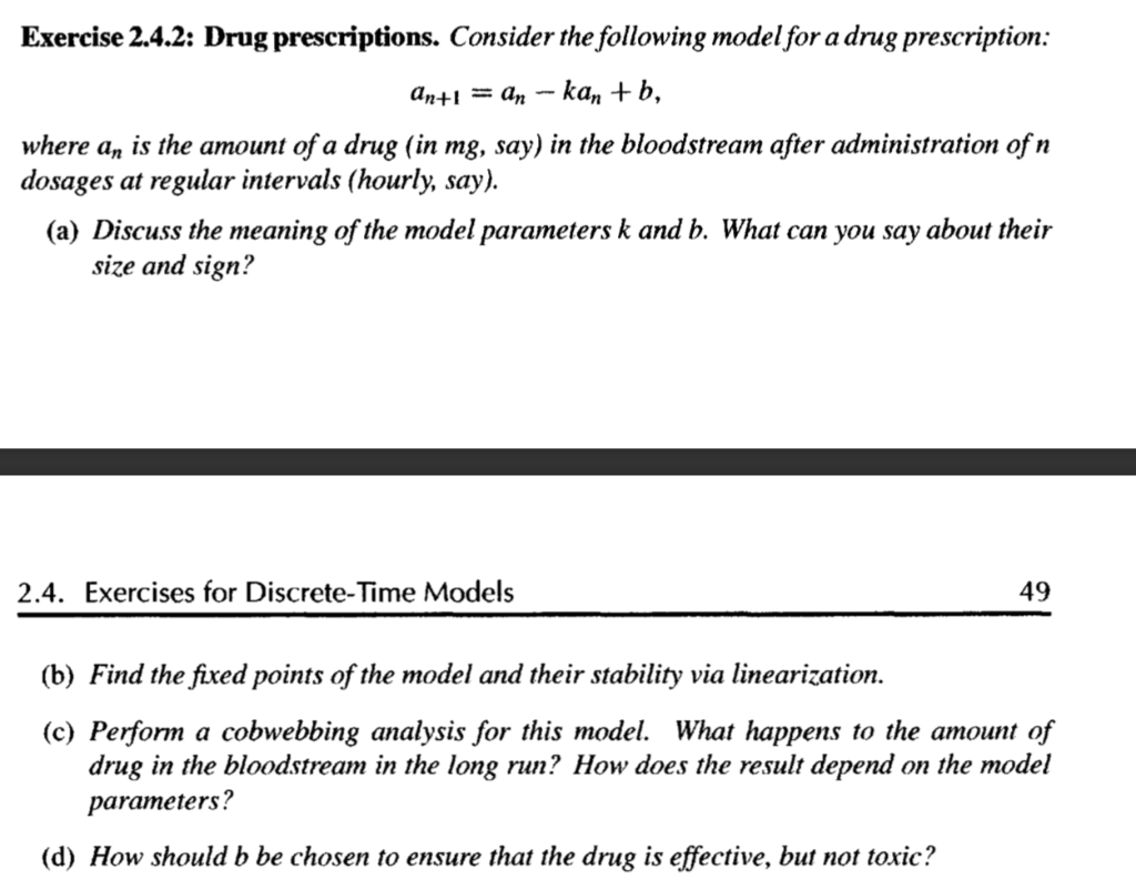 Solved Exercise 2.4.2: Drug prescriptions. Consider the | Chegg.com