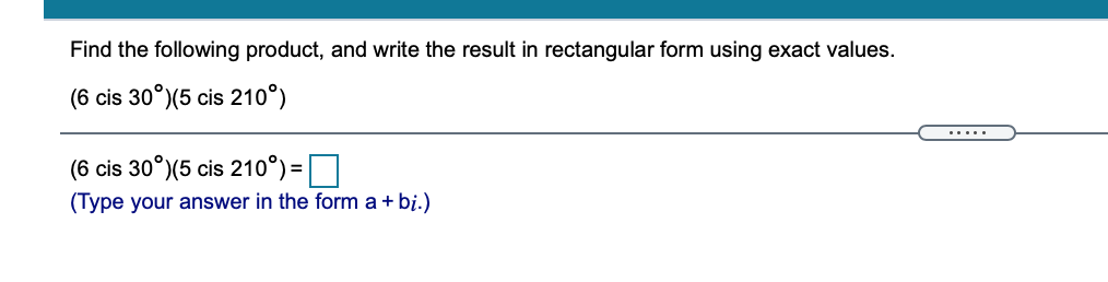 Solved Find the following product, and write the result in | Chegg.com