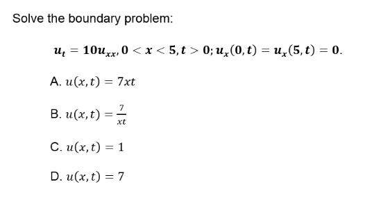 Solve the boundary | Chegg.com