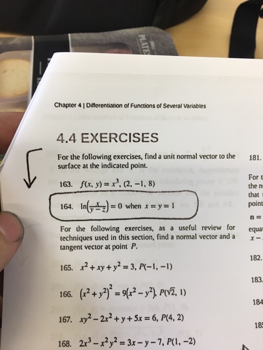 Solved Chapter 4| Differentiation of Functions of Several | Chegg.com