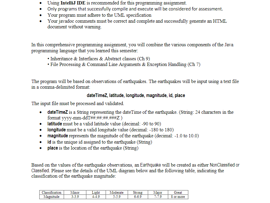 Solved - Using IntelliJ IDE is recommended for this | Chegg.com