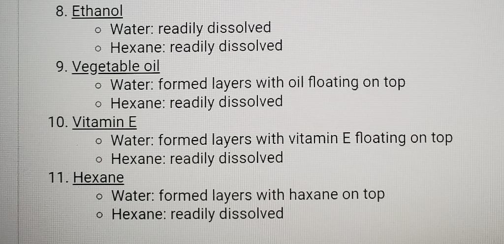 Solved Solubility and Conductivity Test tube # Solubility in | Chegg.com