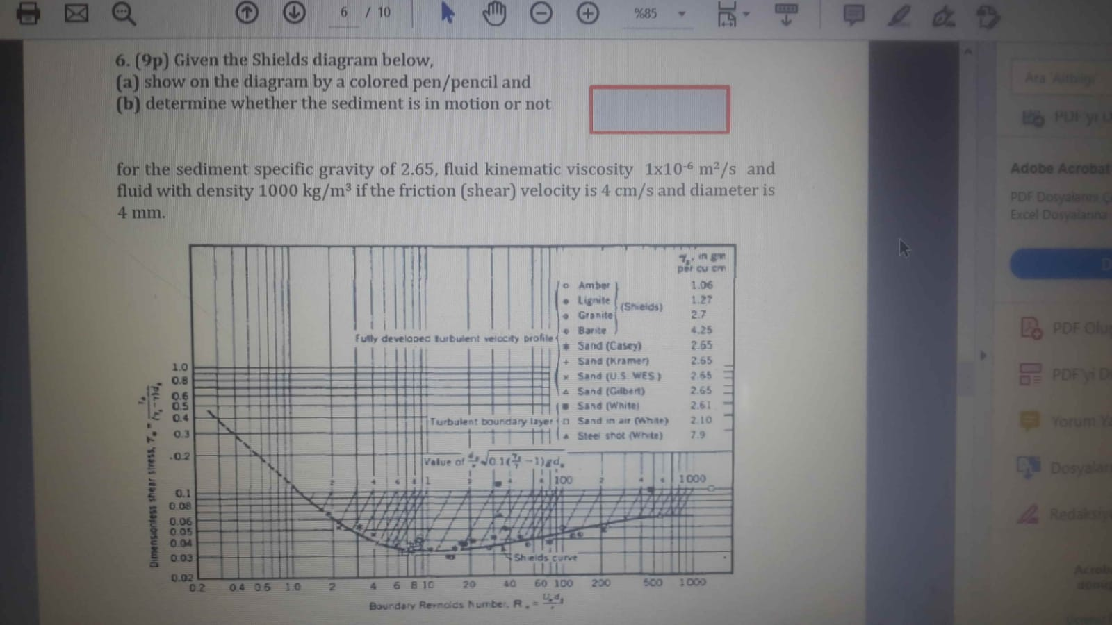 6 / 10 %85 6.(9p) Given the Shields diagram below, | Chegg.com