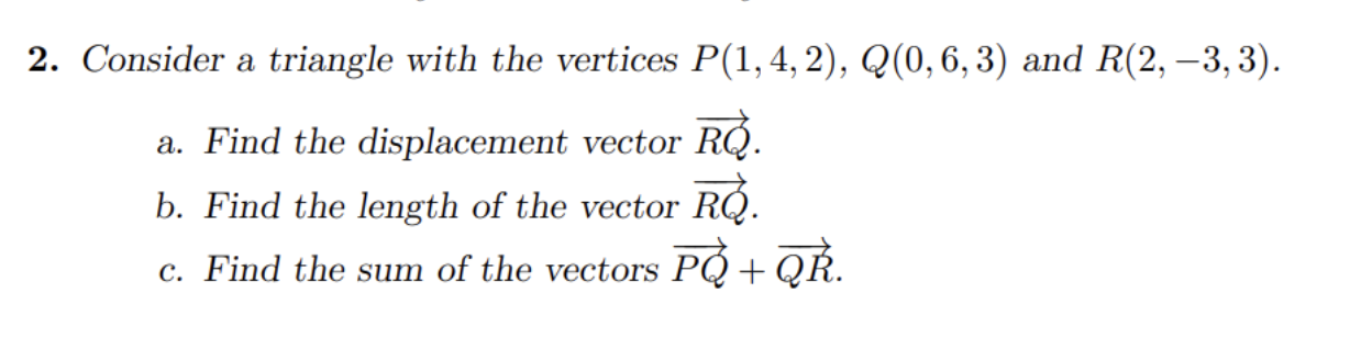 Solved Consider a triangle with the vertices | Chegg.com