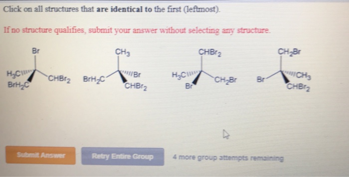 Solved Click on all structures that are identical to the | Chegg.com