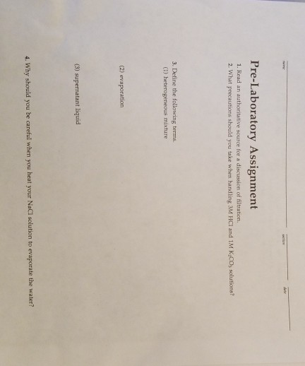 Solved Pre-Laboratory Assignment 1. Read an authoritative | Chegg.com