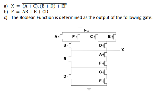 Solved 1 Draw The Stick Diagrams For The Following Boolean