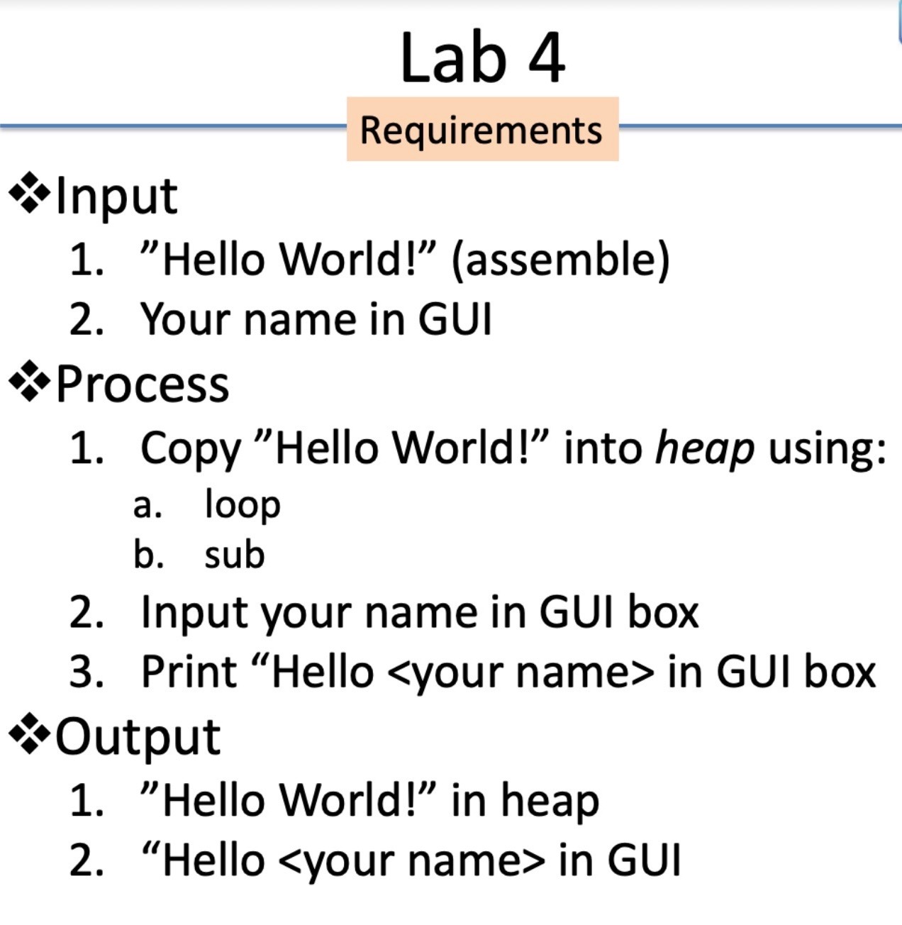 Solved 1 Hello World Assemble 2 Your Name In Gui Chegg