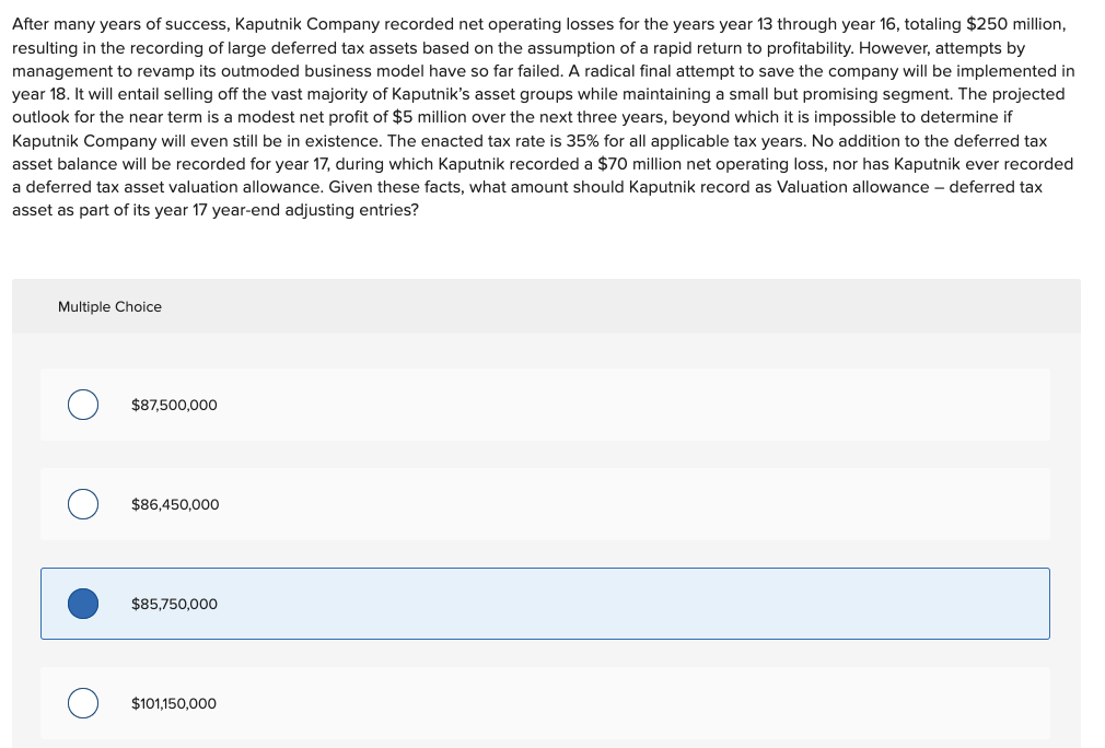 Solved After many years of success, Kaputnik Company | Chegg.com