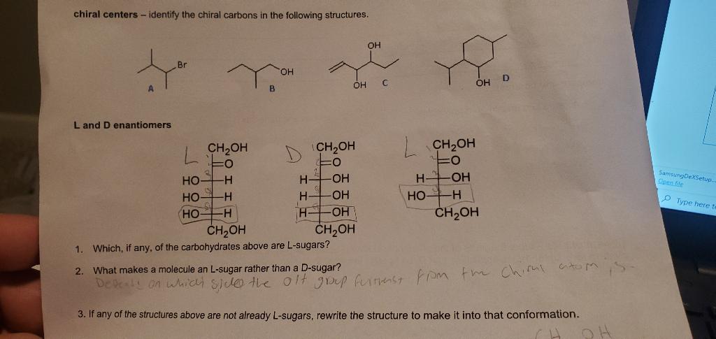 Solved chiral centers - identify the chiral carbons in the | Chegg.com