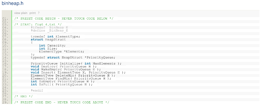 Practice 7: Test Heap. Fill the gaps | Chegg.com